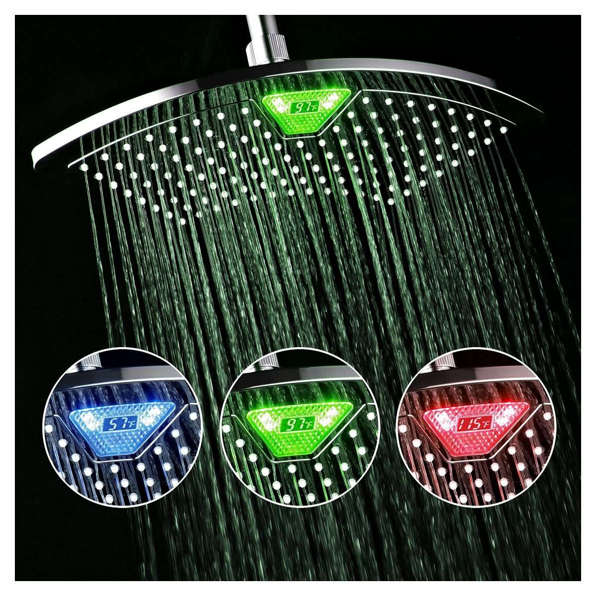 Light Emitting Diode Shower Heads Reviewed Showermeister